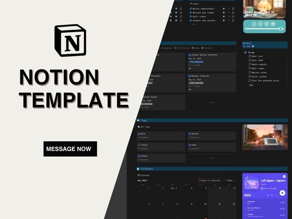 Build Custom Notion Templates And Project Management Workspaces Upwork 2381