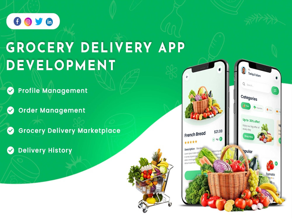 A Custom Grocery Delivery App with real time tracking for Android and ...