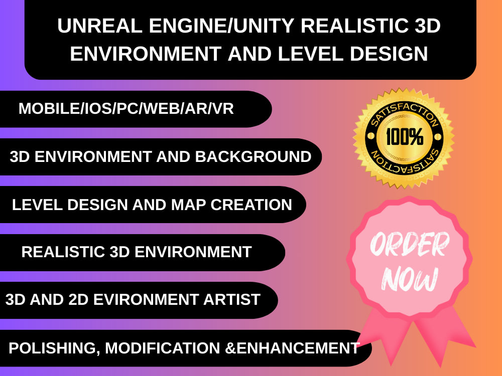 3d environment, unreal engine 3d environment, unity3d, unity2d environment | Upwork