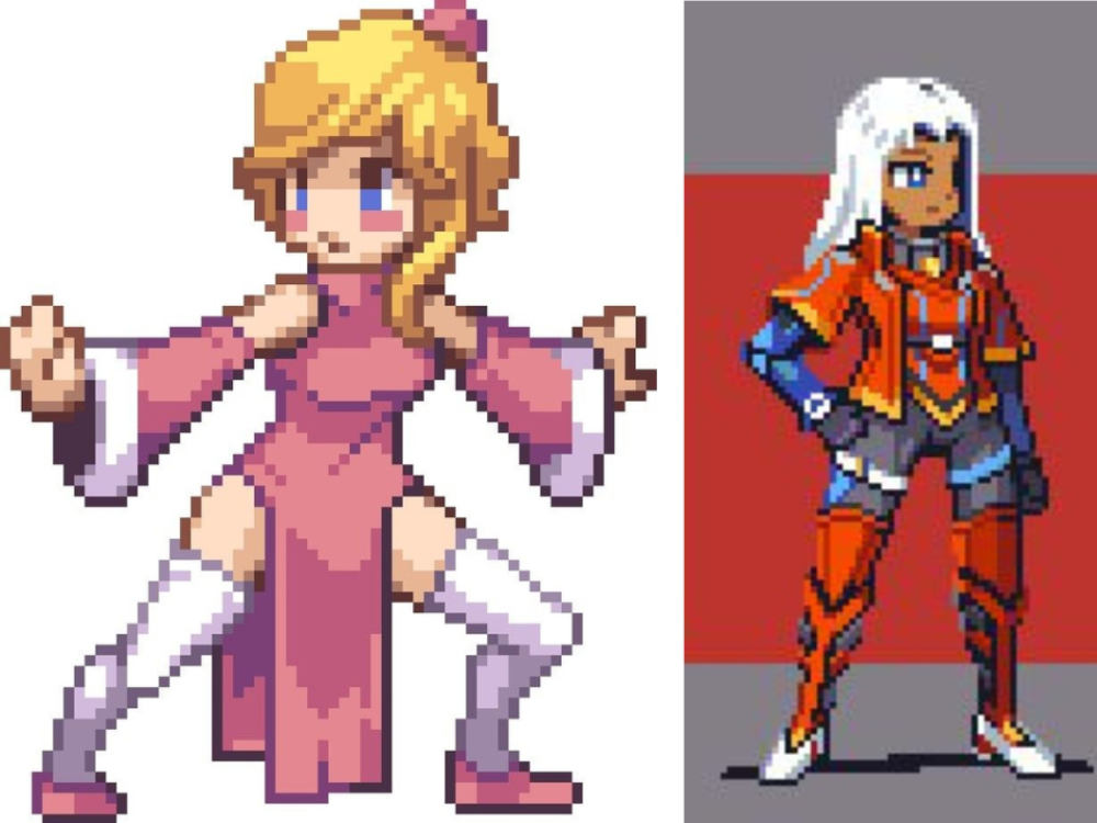 2D pixel art character animation 2D pixel character sprite sheet 2D ...