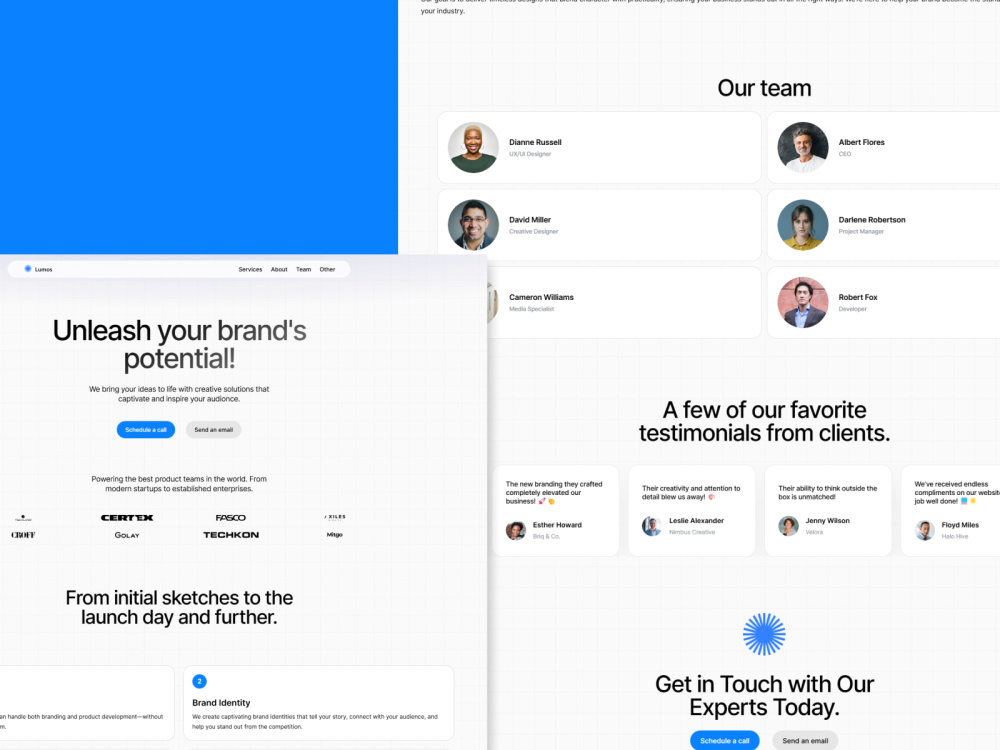 Redesigned & rebuilded website in Webflow | Upwork