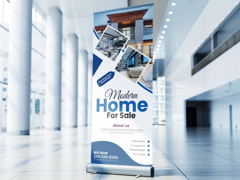 Roll up banner, retractable banner, banner ads or advertising | Upwork