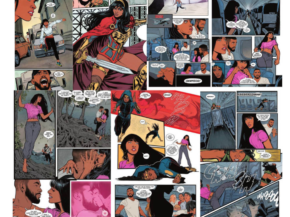 Graphic novel illustration, comic book page, webcomic art as comic ...