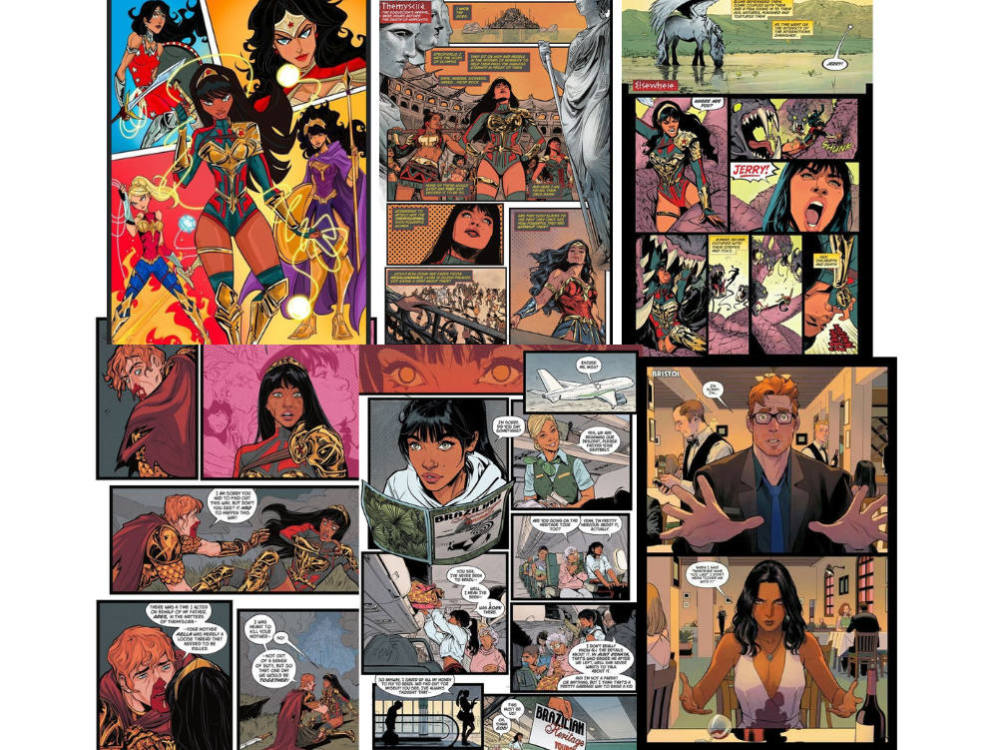 Graphic novel illustration, comic book page, webcomic art as comic ...