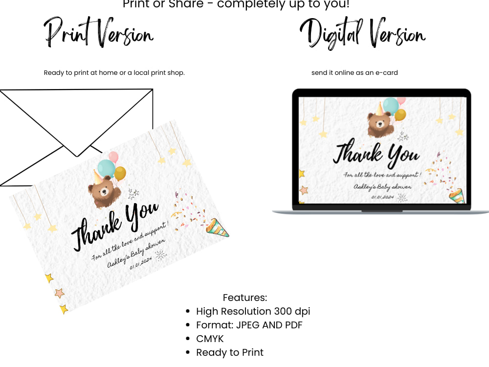 Custom Thank You Card Design for Businesses & Events | Upwork