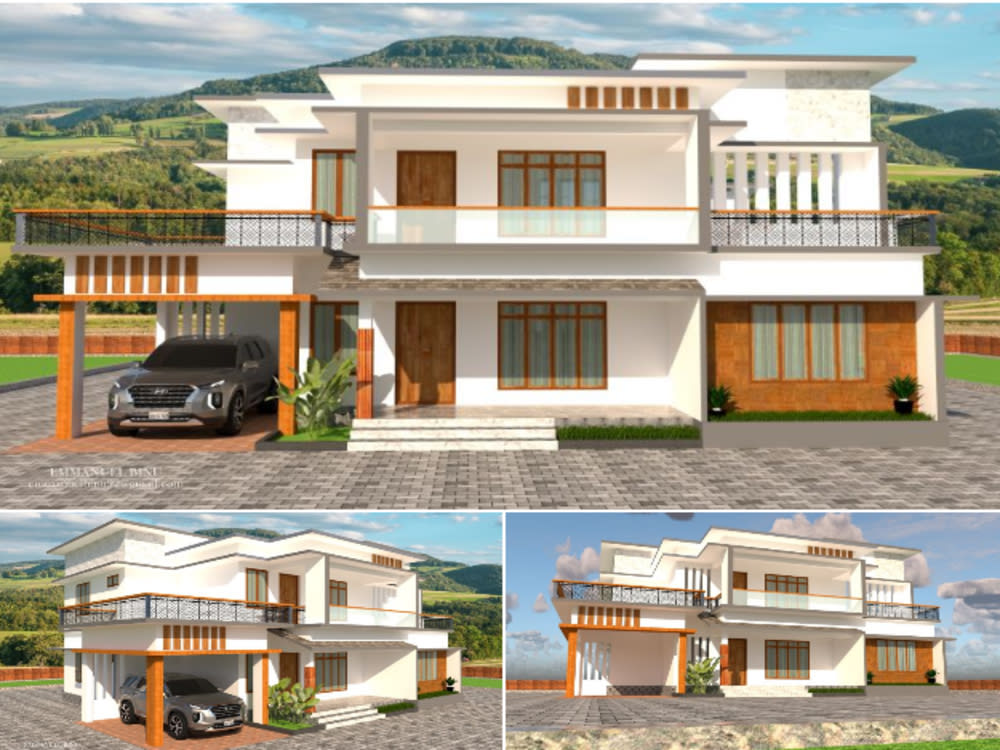 Realistic 3D House Modeling & Rendering from 2D Plans | SketchUp + V-Ray | Upwork