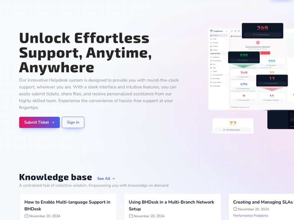 Helpdesk Ticketing System in Angular 19 & ASP.NET Core 8 + Source Code | Upwork