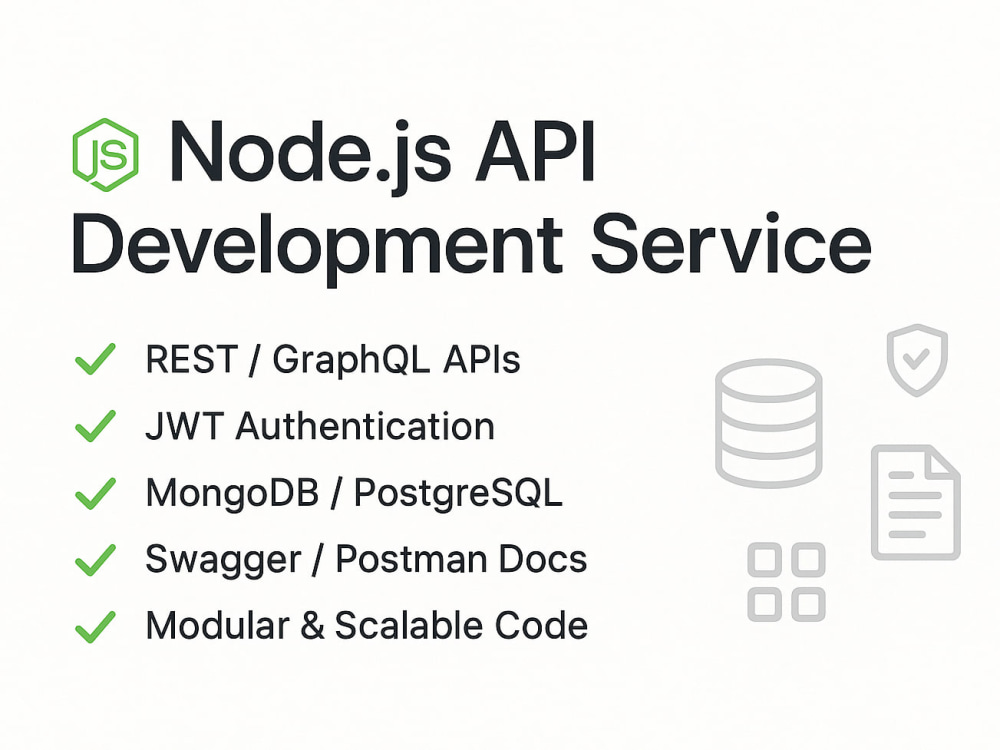 A secure, scalable backend API with clean code and docs | Upwork