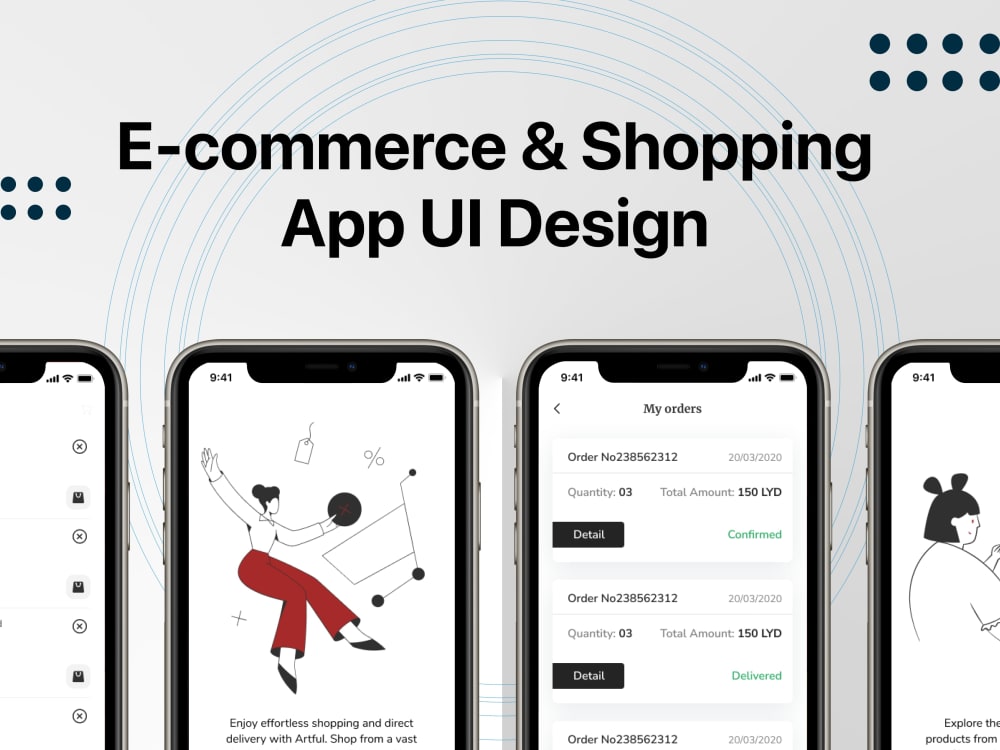 Custom E-commerce & Shopping App UI Design Mobile App UI for iOS & Android | Upwork