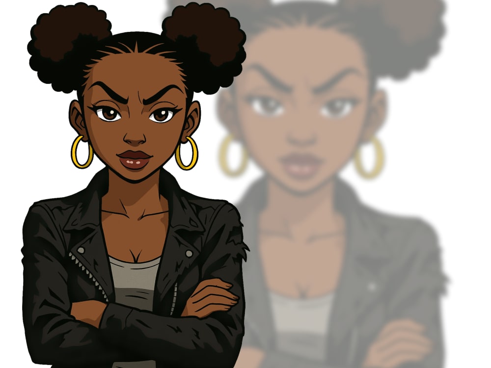 Custom 2D Illustration in the Boondocks Cartoon Style | Upwork