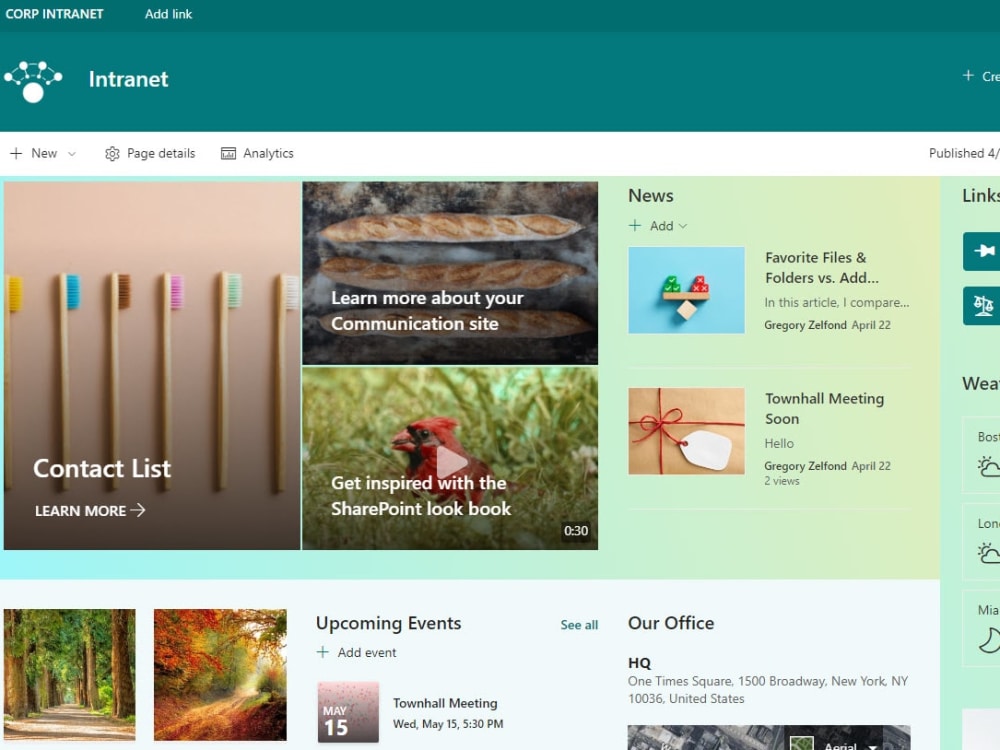 Professional SharePoint Online intranet customization | Upwork