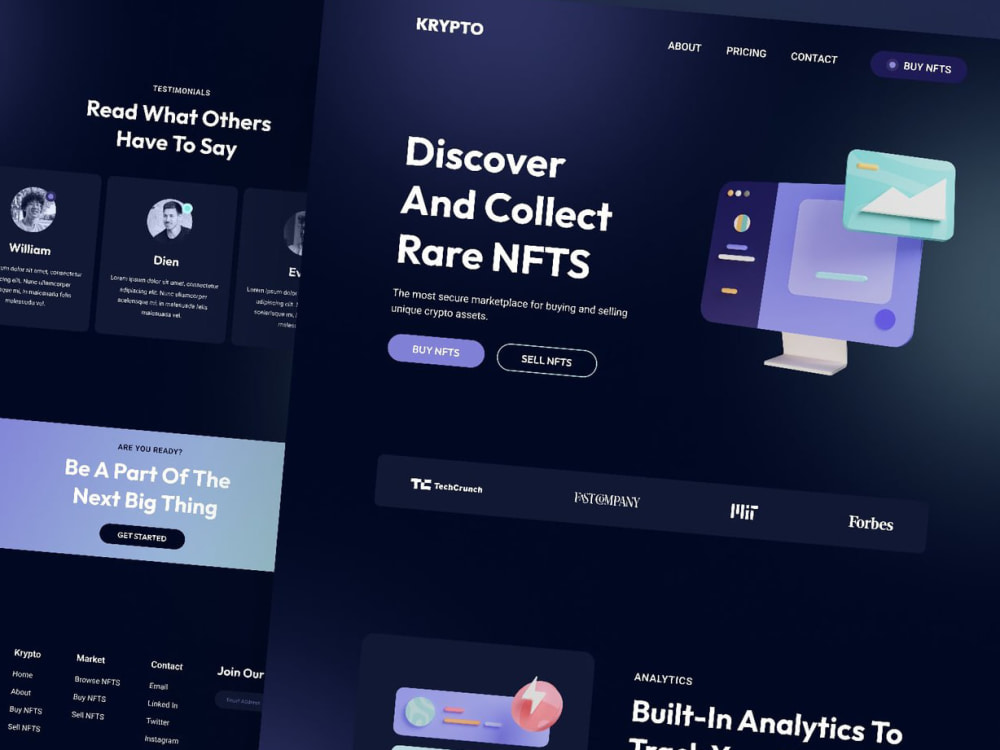 Expert crafted landing Page design, Website UI/UX Design | Upwork