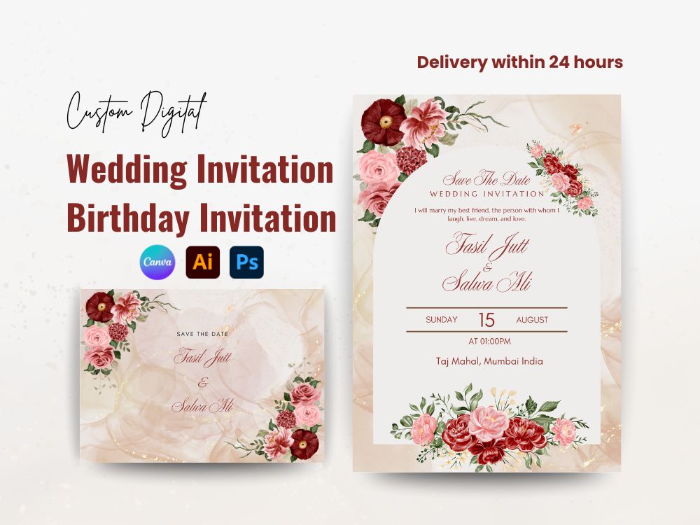Custom Digital Invitation Cards & Animated Video Invites for your ...