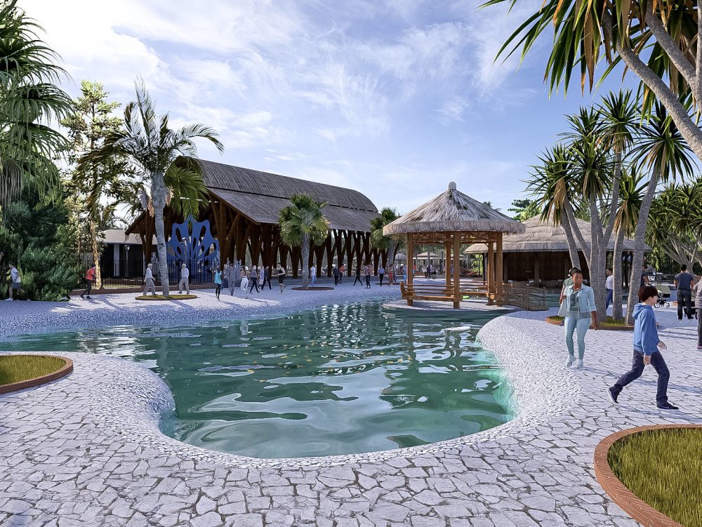 3D Design for Eco-Friendly Complex with Amenities | Upwork