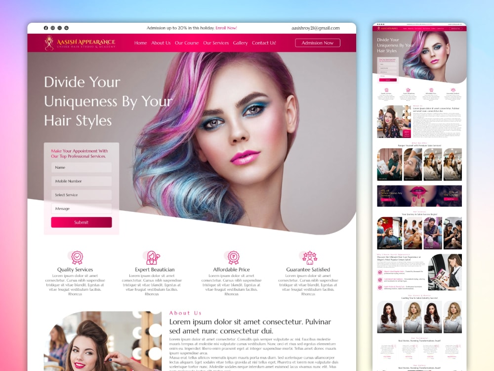 Website UI UX Design and Mobile UI UX Design using Figma | Upwork