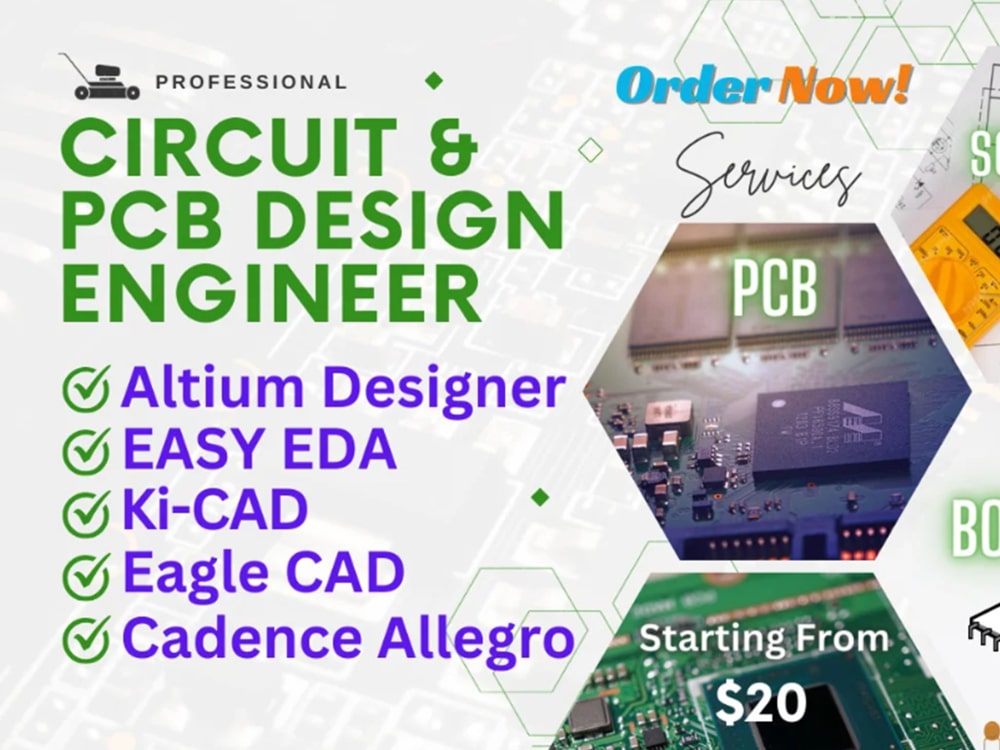 Professional Schematic, Multi Layer PCB Design, Gerber, and BOM files | Upwork