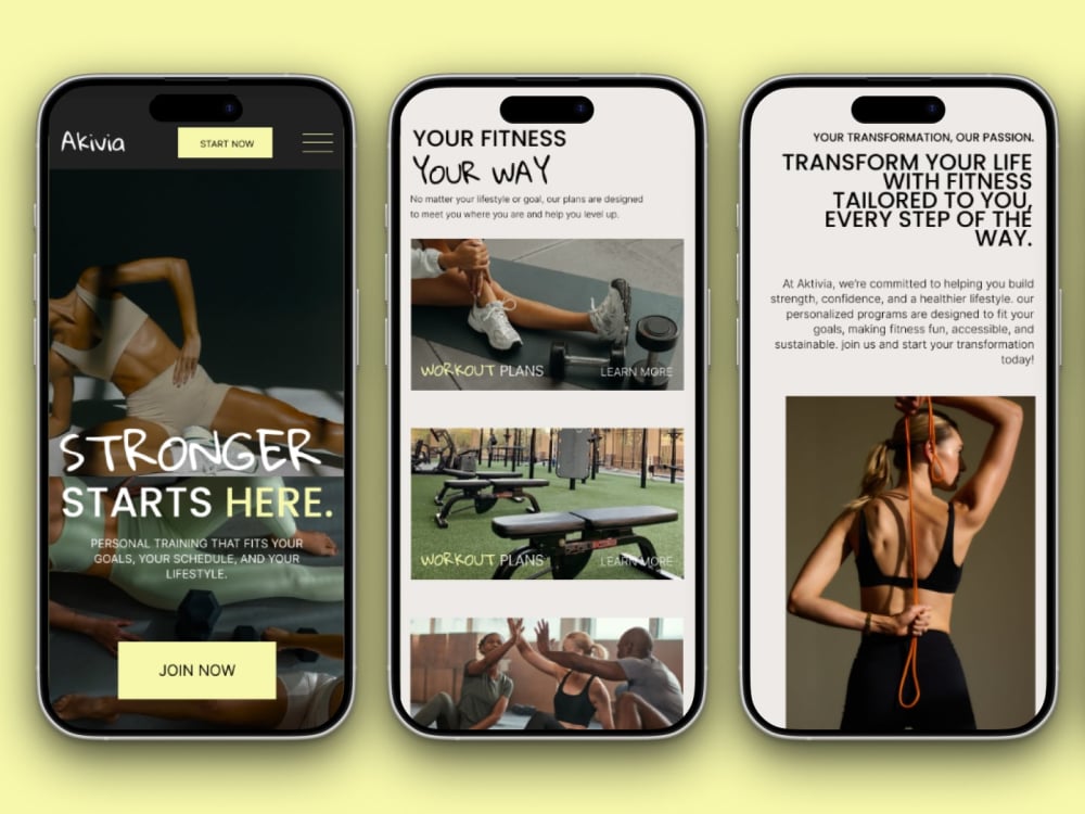 A modern and responsive website design in Figma | Upwork