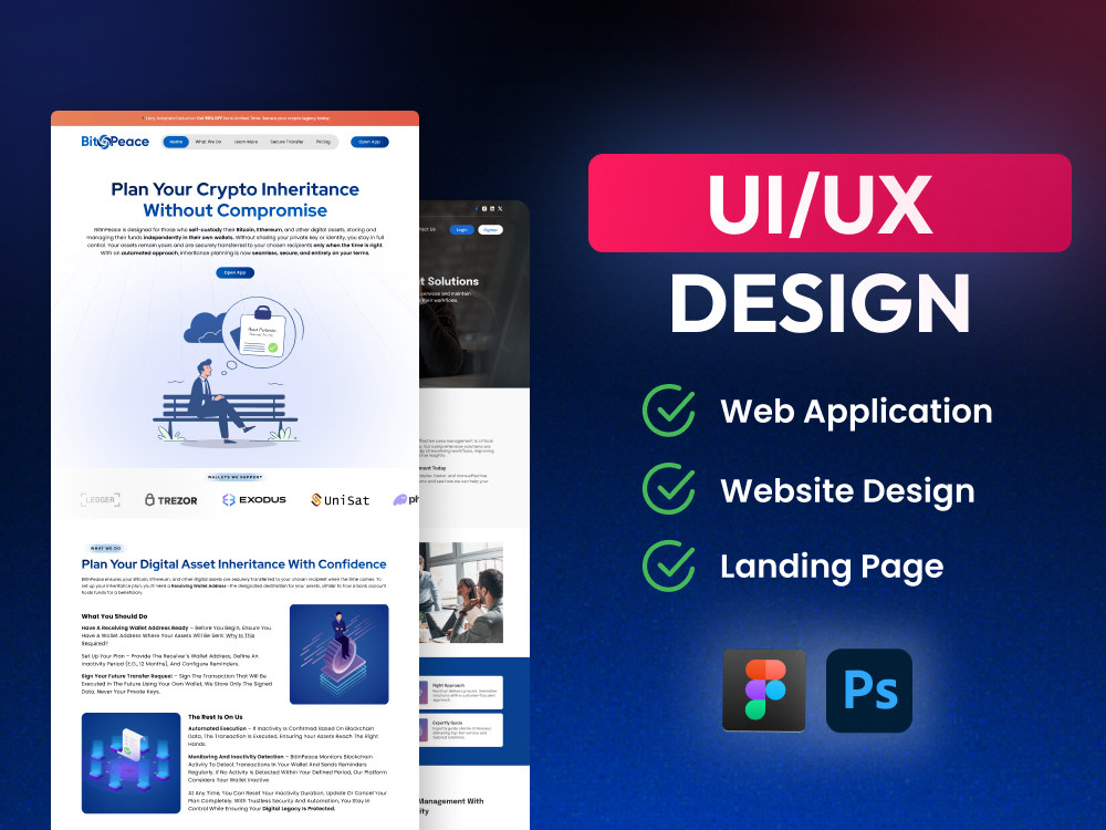 Website Landing Page UI UX design in Figma | Website Design | Wireframes | Upwork
