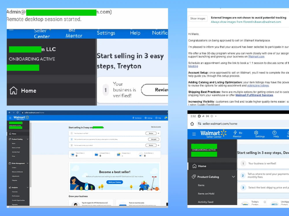 Walmart seller account approval with full setup and guarantee | Upwork