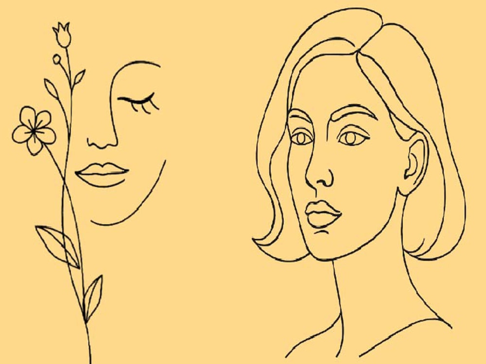 Elegant and Feminine Line Art Illustrations for Modern Designs | Upwork