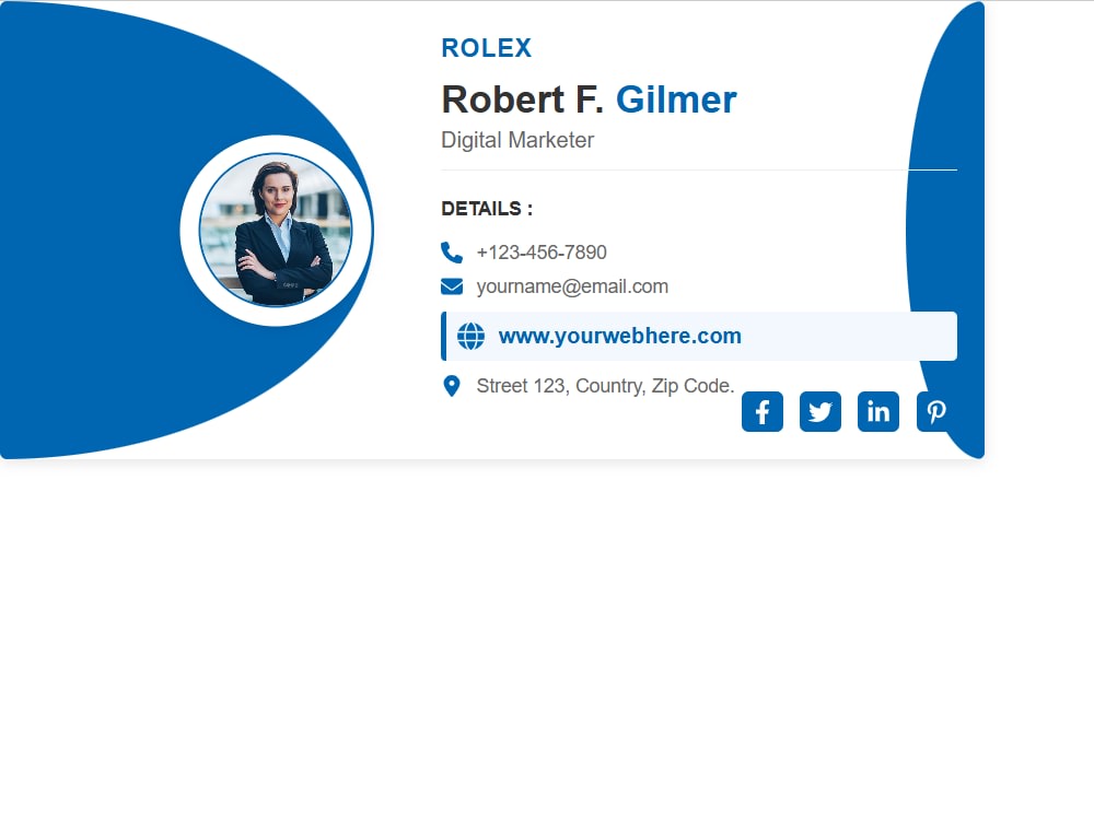Responsive Email Signature Design with Html, CSS | Upwork