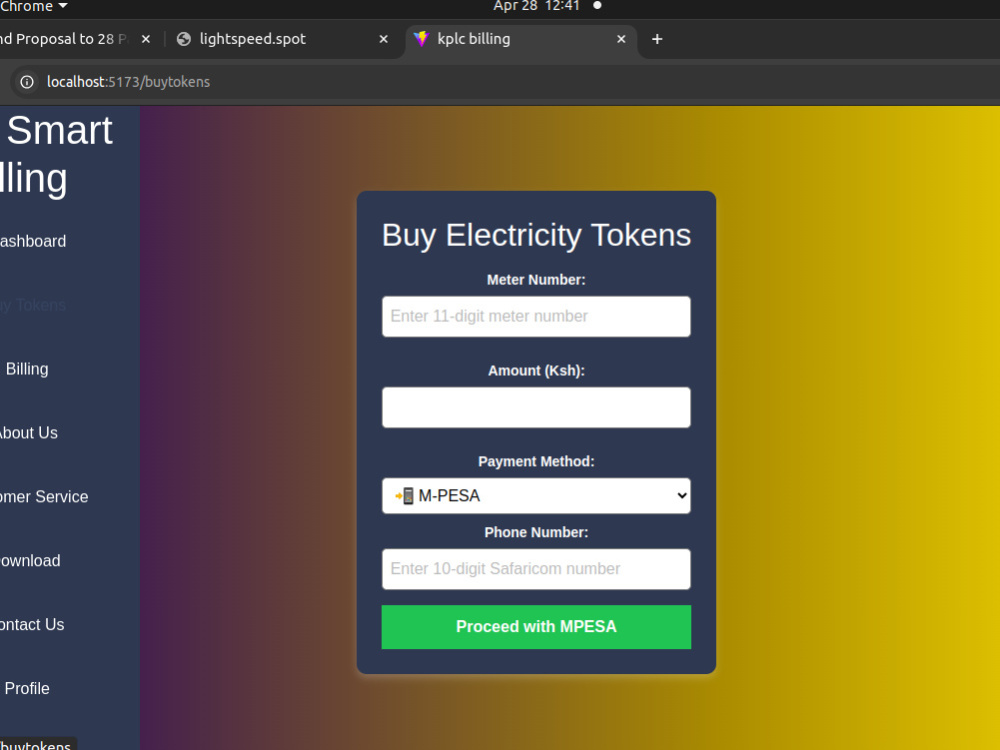 Smart Electricity Billing System with User & Admin Dashboards | Upwork