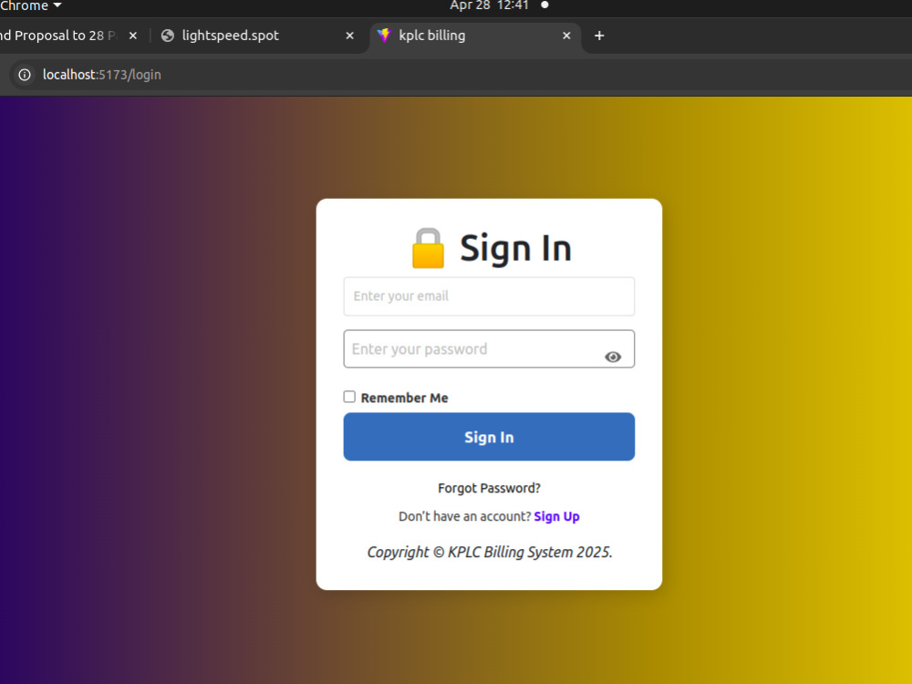 Smart Electricity Billing System with User & Admin Dashboards | Upwork