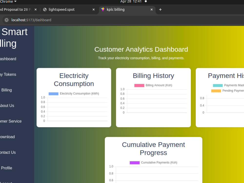Smart Electricity Billing System with User & Admin Dashboards | Upwork