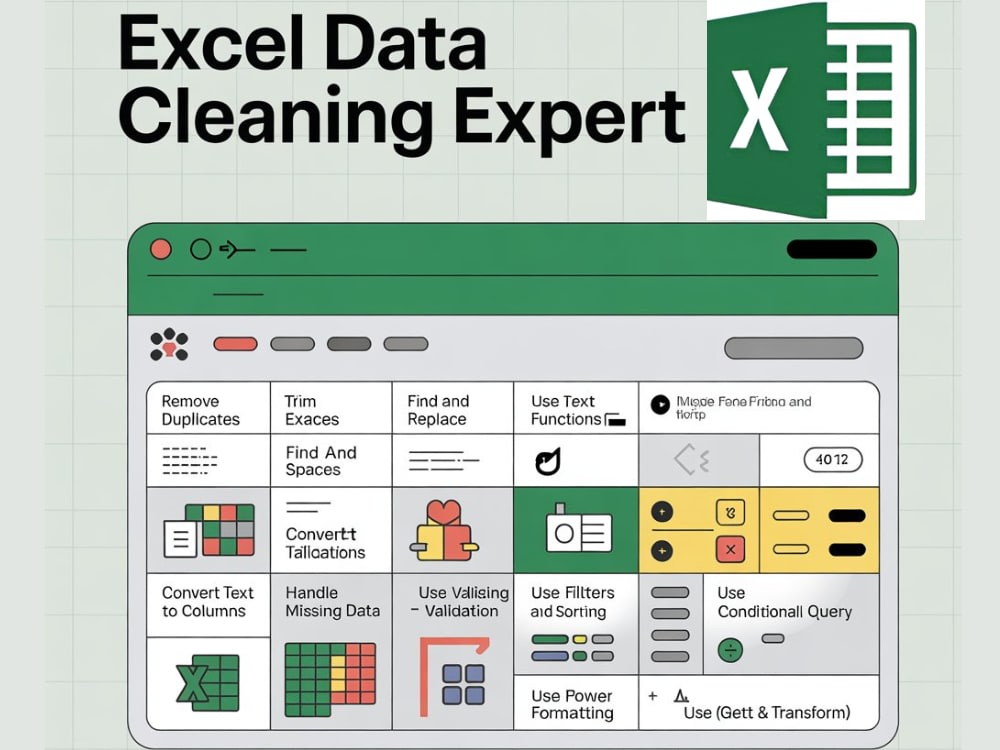 Excel Data Cleaning, Formatting, Deduplication, and Spreadsheet Cleanup | Upwork