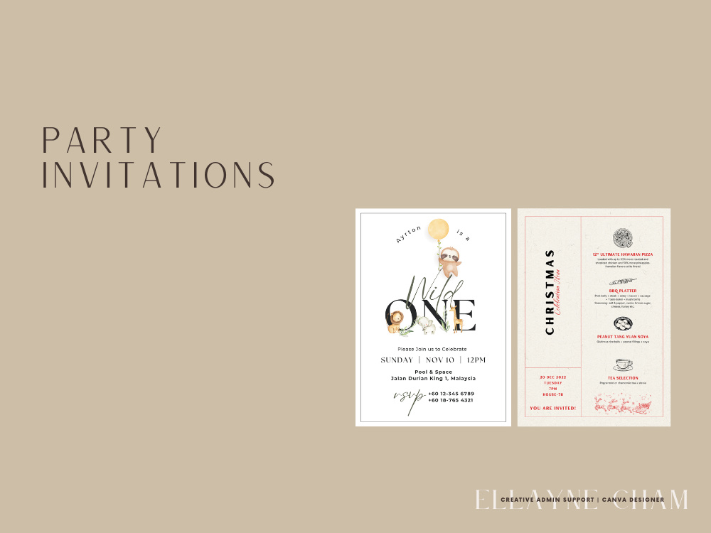 An Elegant and Trustworthy Party Invitation Card or Poster | Upwork