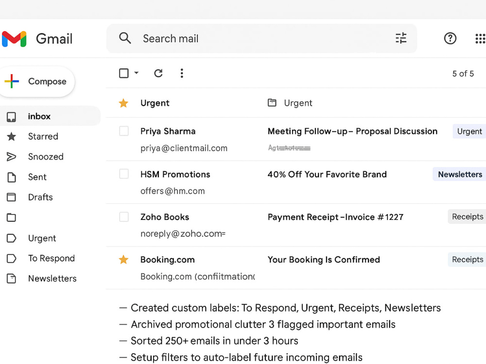Reliable Virtual Assistant for Inbox Management, Scheduling, Admin ...