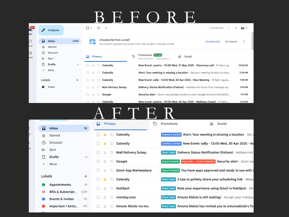 Email Management & Inbox Cleanup for Entrepreneurs | Virtual Assistant ...