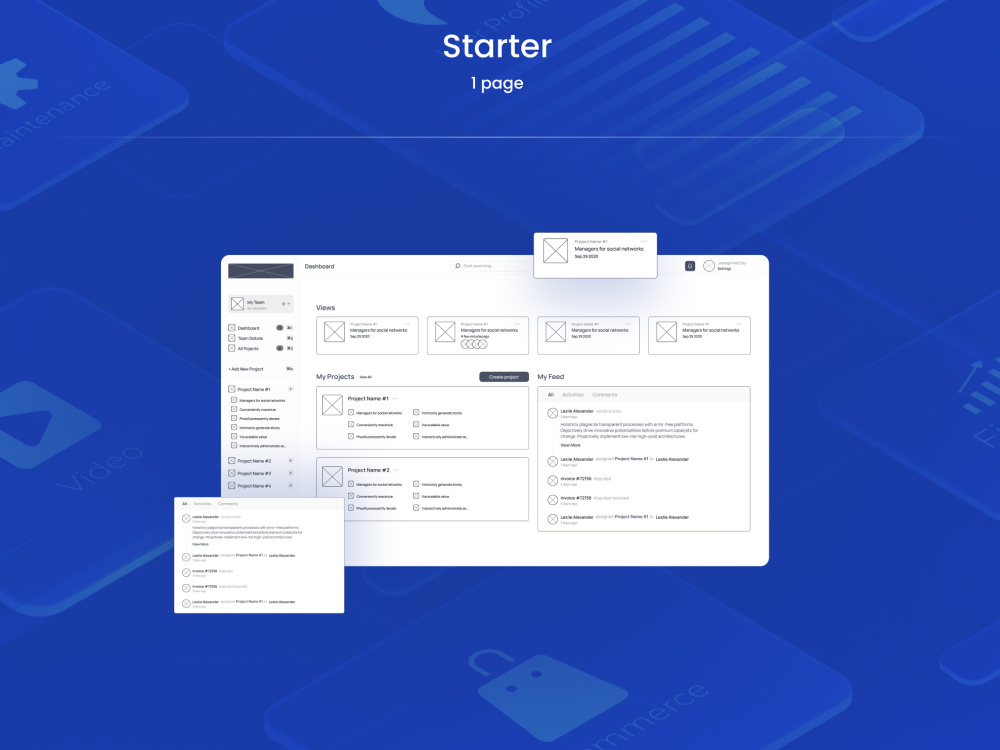 Custom Mid-Fidelity Wireframe | UX Design for Web Application in Figma ...