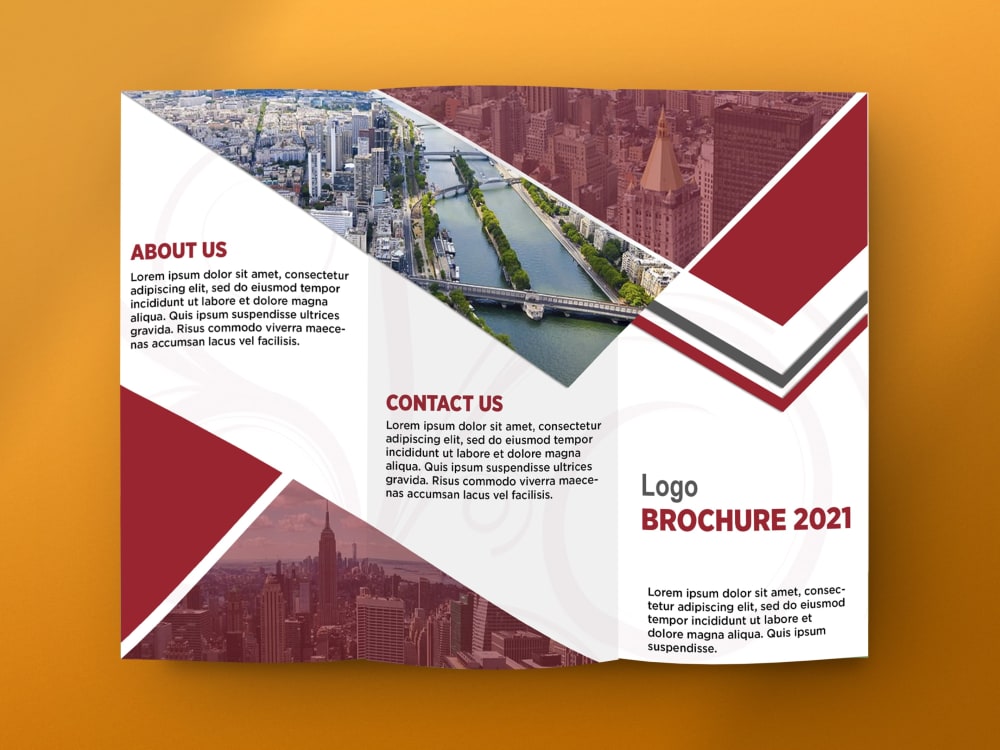 Professional corporate tri fold and bi fold brochure | Upwork