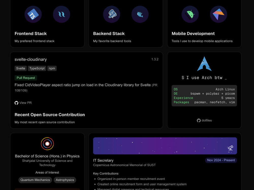 A responsive SvelteKit or Next.JS Website | Upwork