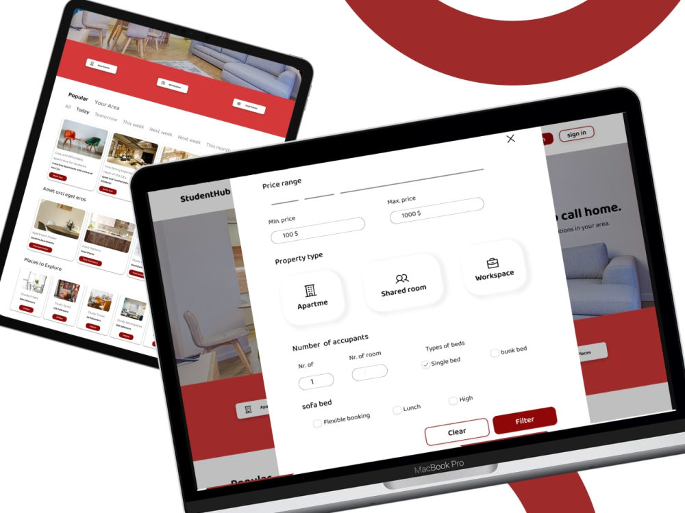 UI UX Design for Student-Hub website | Upwork