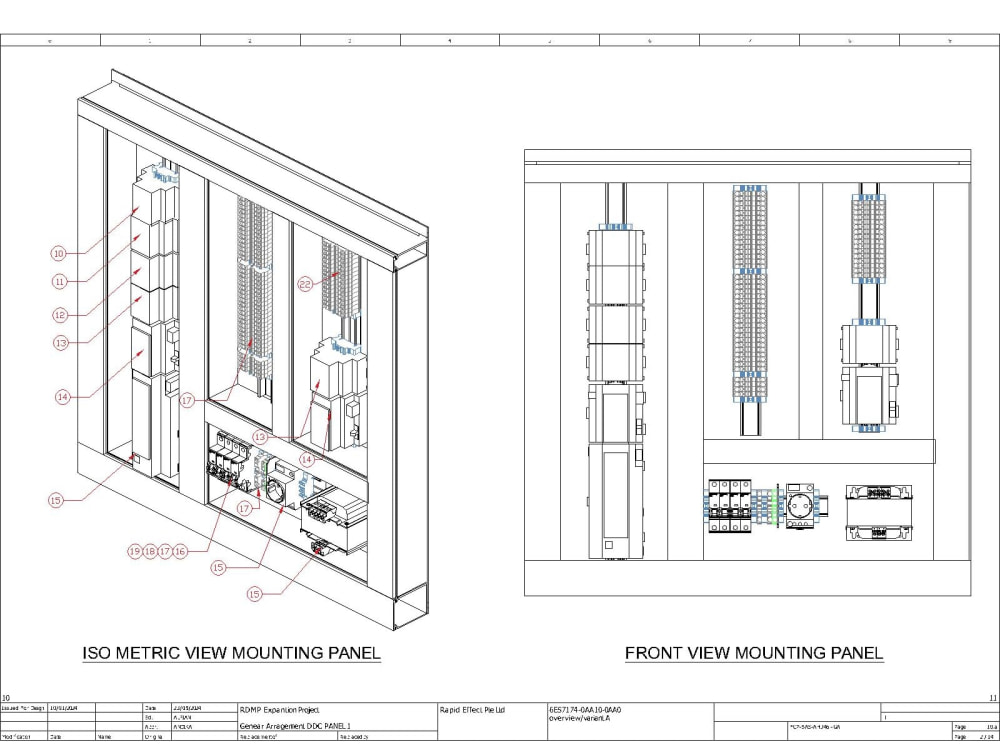 Design and draw electrical schematic, wiring, panel layout autocad eplan | Upwork