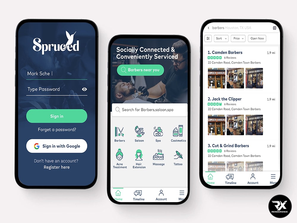 Clean and pixel perfect mobile app design for ios and android apps in ...