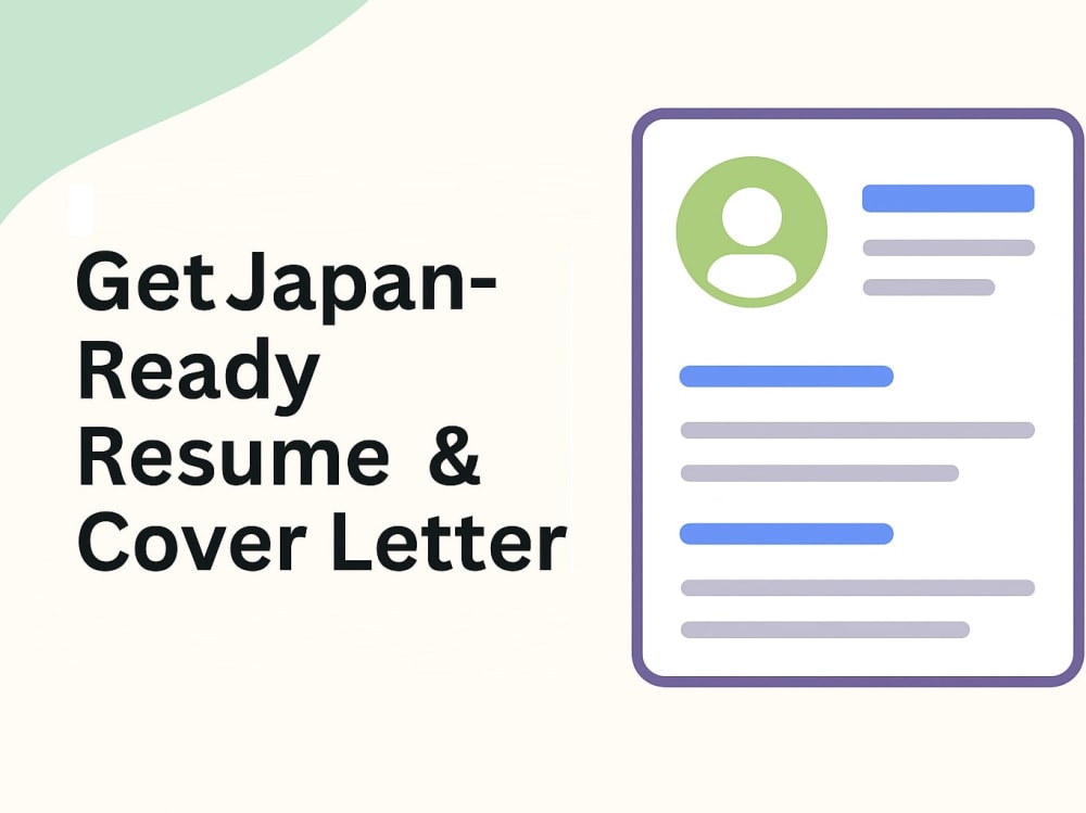 Get Japan-Ready Resume & Cover Letter in English and Japanese | Upwork
