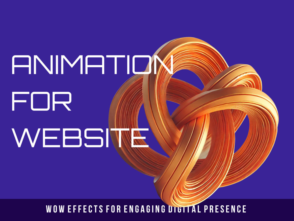 Interactive animation for your site | Upwork