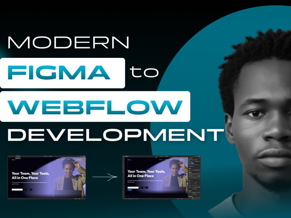 Modern Webflow website, designed in Figma to boost conversion sky-high | Upwork