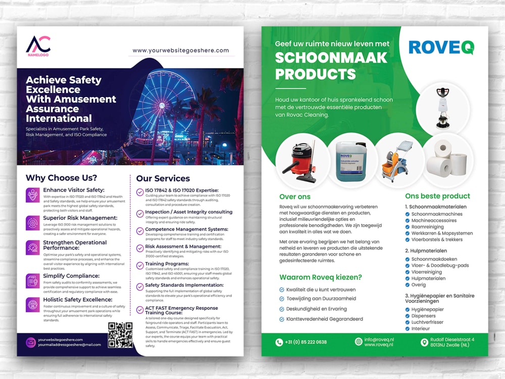A flyer, brochure, pamphlet, postcard, or leaflet in 12 hours | Upwork