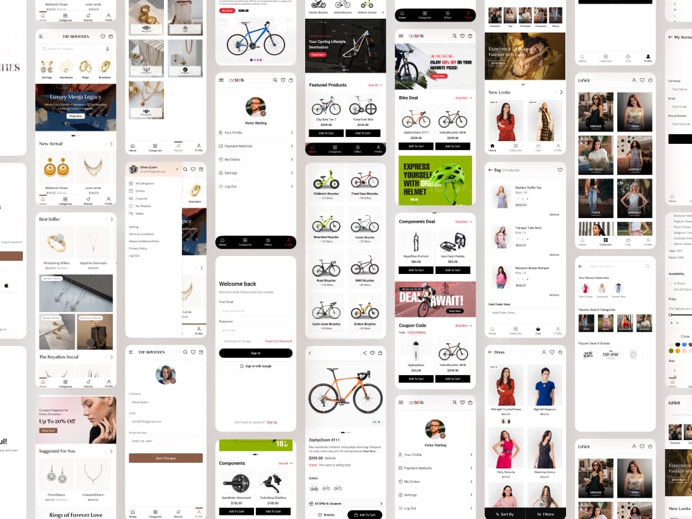 Complete Mobile App UI/UX Design with Wireframes & Prototype | Upwork