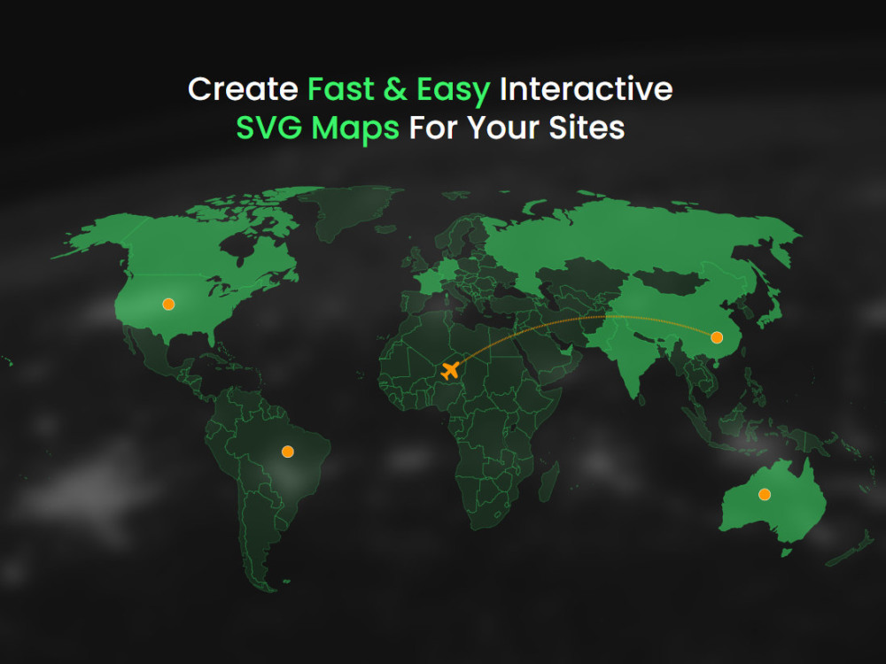 A clickable interactive map | Upwork