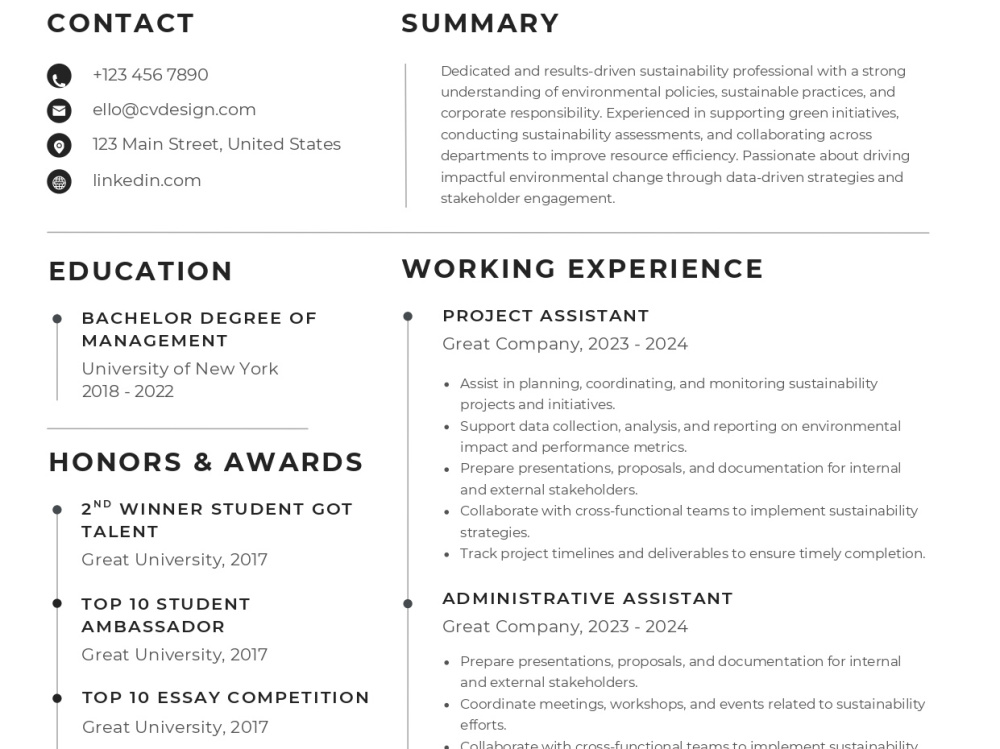 Custom CV/Resume Design: modern layouts. | Upwork