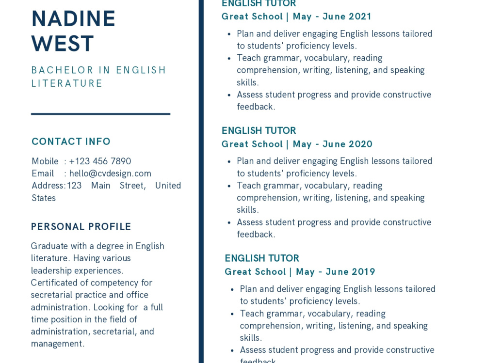 Custom CV/Resume Design: modern layouts. | Upwork