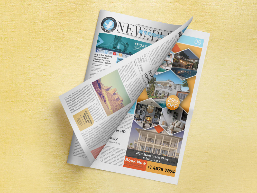 Print ready newspaper ad magazine ad flyer banner advertisement | Upwork