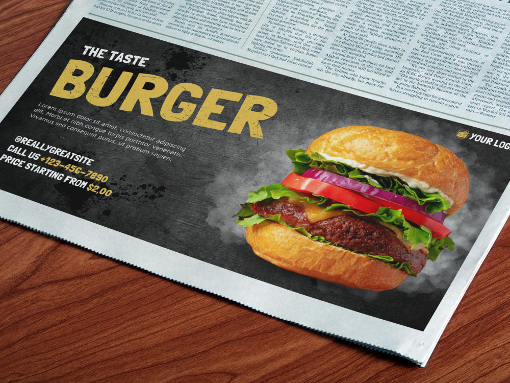 Print ready newspaper ad magazine ad flyer banner advertisement | Upwork
