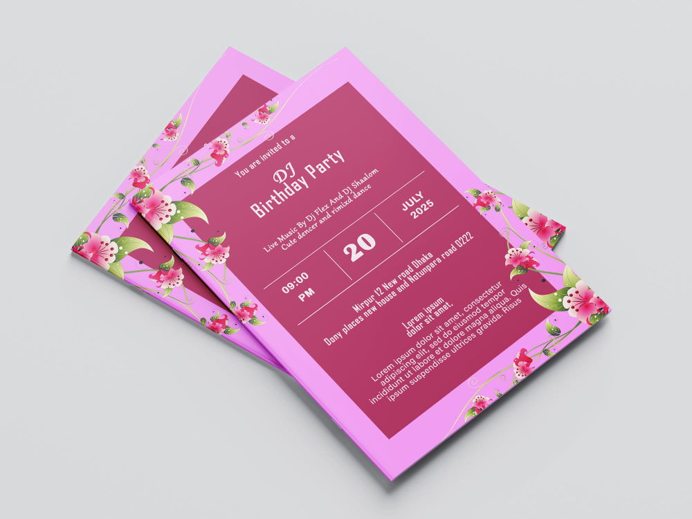 Design Wedding card, Birthday card, Baby shower, party, any Invitation ...