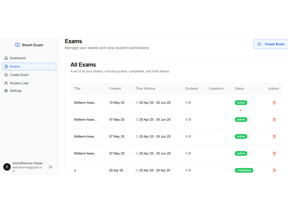 Custom AI-Based Exam System with Automated Grading | Upwork